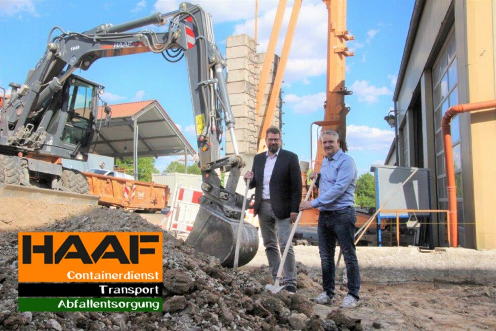 Spatenstich bei HAAF Diensleistungs - Transportgesellschaft