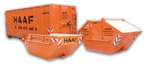 Container Absetzmulde Abrollcontainer Presse bei HAAF